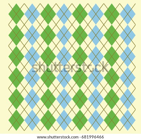 Golf Style Argyle Tartan Plaid Patterns Stock Vector 569473897 ...