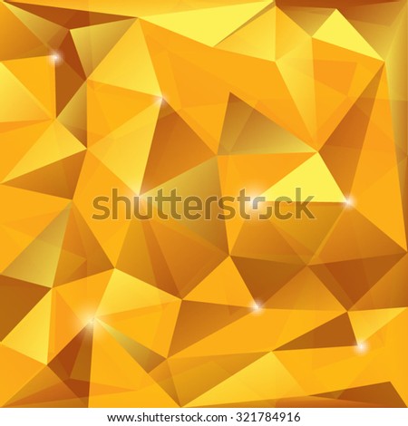 Gold Crystal Abstract Pattern Vector Illustration Stock Vector ...