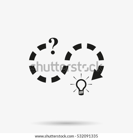 Problem Solution Path Vector Icon Simple Stock Vector 532091335 ...