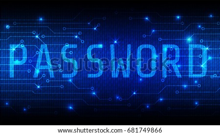 Cyber Monday On Tech Blue Circuit Stock Vector 741927436 - Shutterstock