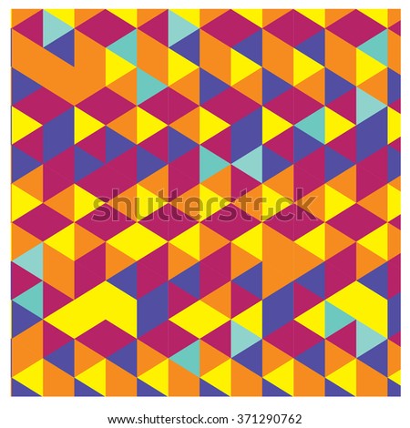 Vector Abstract Geometric Cube Triangle Angular Stock Vector 371290705 ...